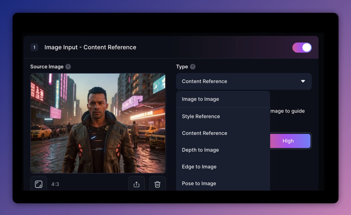 How to apply a reference style to an existing Image