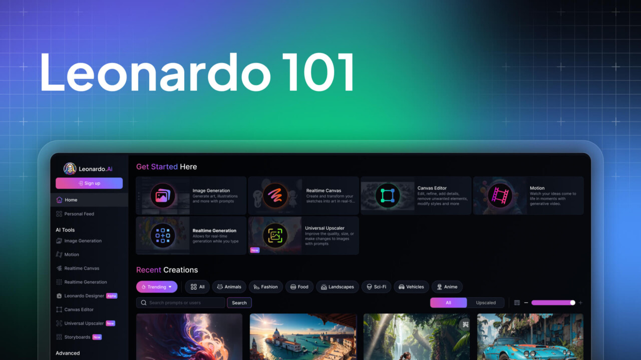 Leonardo 101: Beginner's Guide to AI Image Generation | Leonardo.Ai